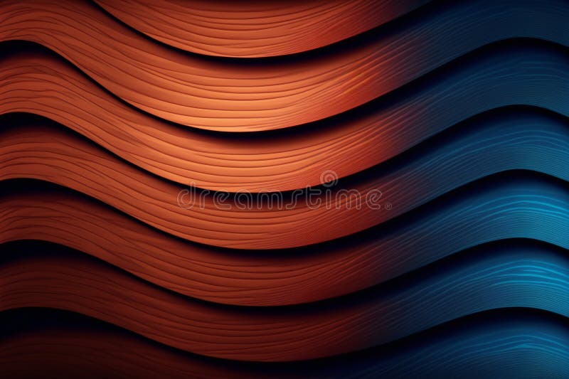 Horizontal Colorful Wave with Dark, Abstract, Colors Stock Illustration ...