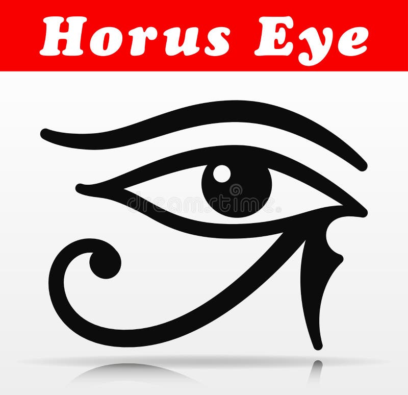 Horus Eye Vector Icon Design Stock Vector - Illustration of white ...