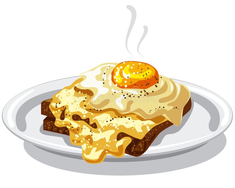 Breakfast with Toast stock vector. Illustration of bakery - 16745924