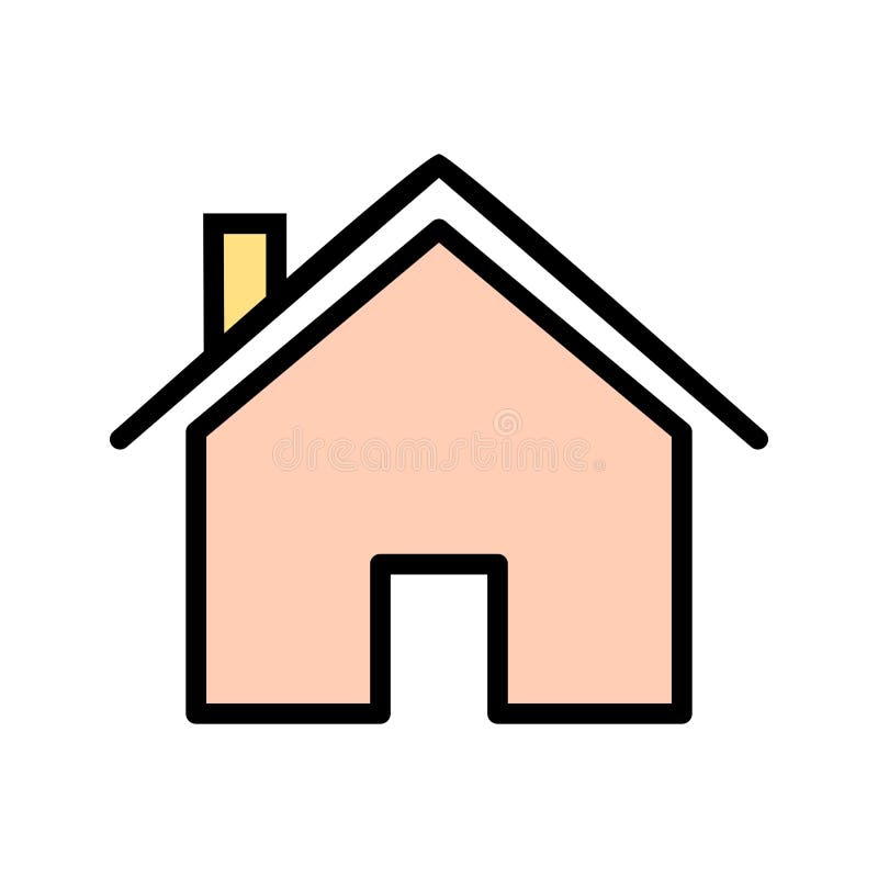 Illustration House Icon stock illustration. Illustration of house ...