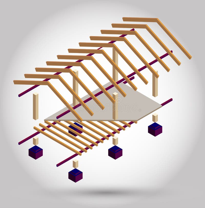 Illustration of House Structure Concept Stock Vector - Illustration of ...