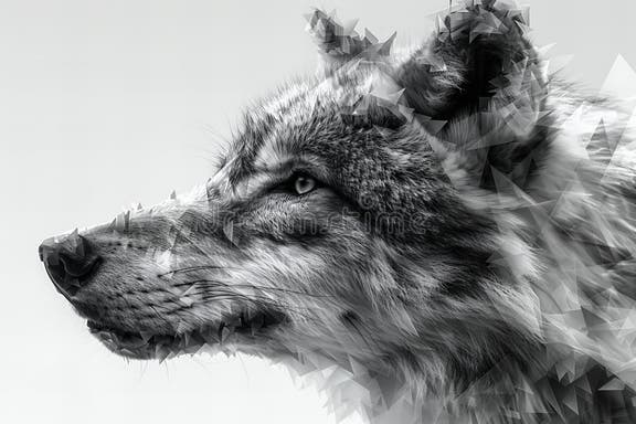 A Howling and Eye in an Abstract Form, High Quality, High Resolution ...