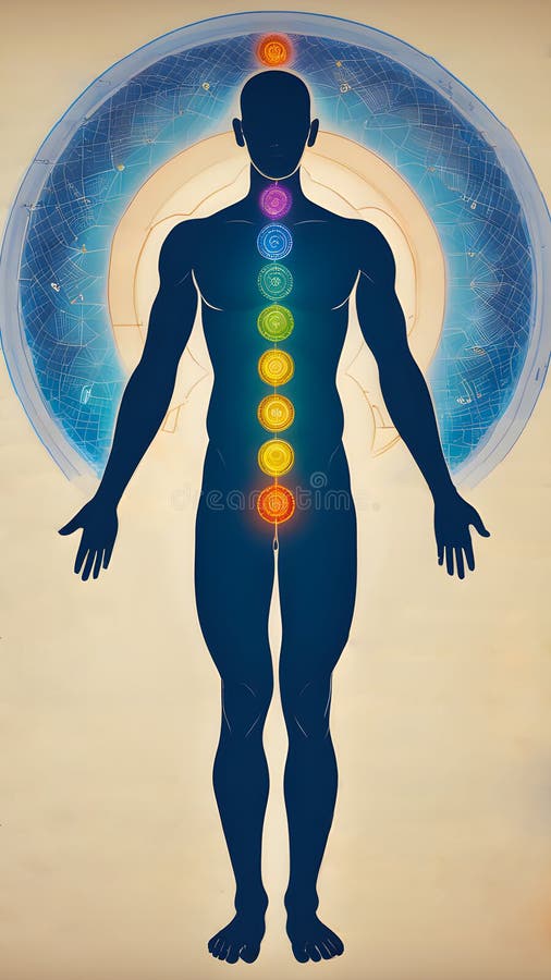 Human Body Energy Points Stock Illustrations – 218 Human Body Energy ...