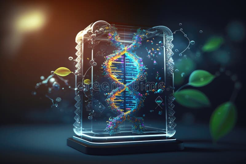 Illustration of human DNA stock illustration. Illustration of concept ...