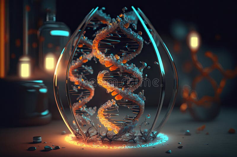 Illustration of human DNA stock illustration. Illustration of element ...