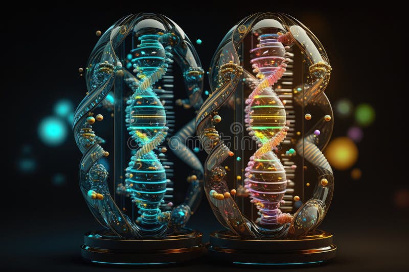 Illustration of human DNA stock illustration. Illustration of medicine ...