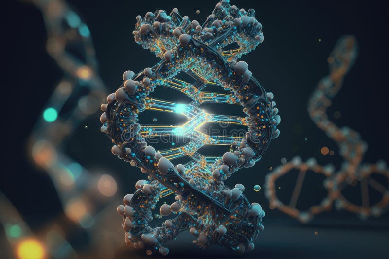 Illustration of human DNA stock illustration. Illustration of ...