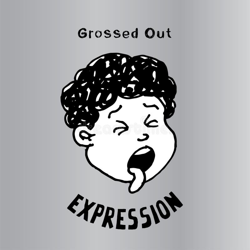 This Illustration To Express Grossed Out. it Can Be Used As Emoticons ...