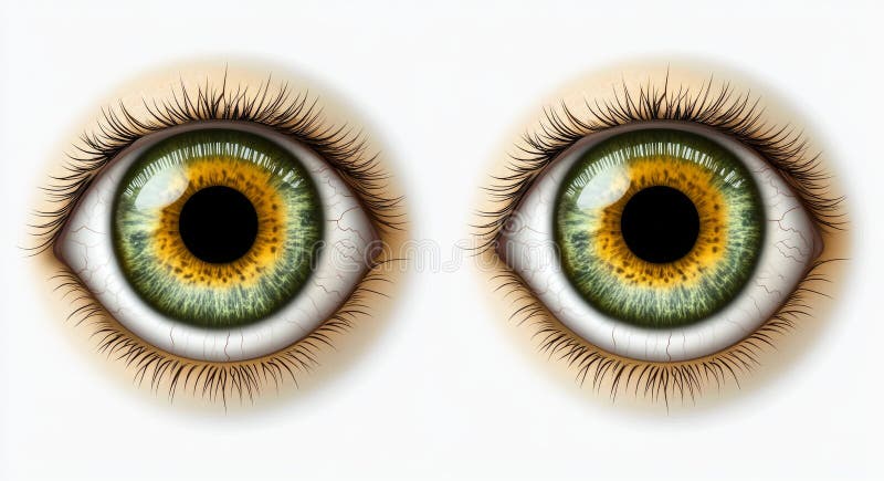 An Illustration of the Human Eye is Presented, Displaying Its Intricate ...