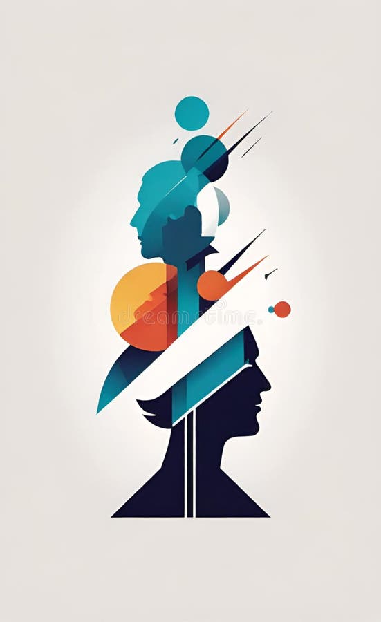 Figures, Silhouettes of People on a Light Background Stock Illustration ...