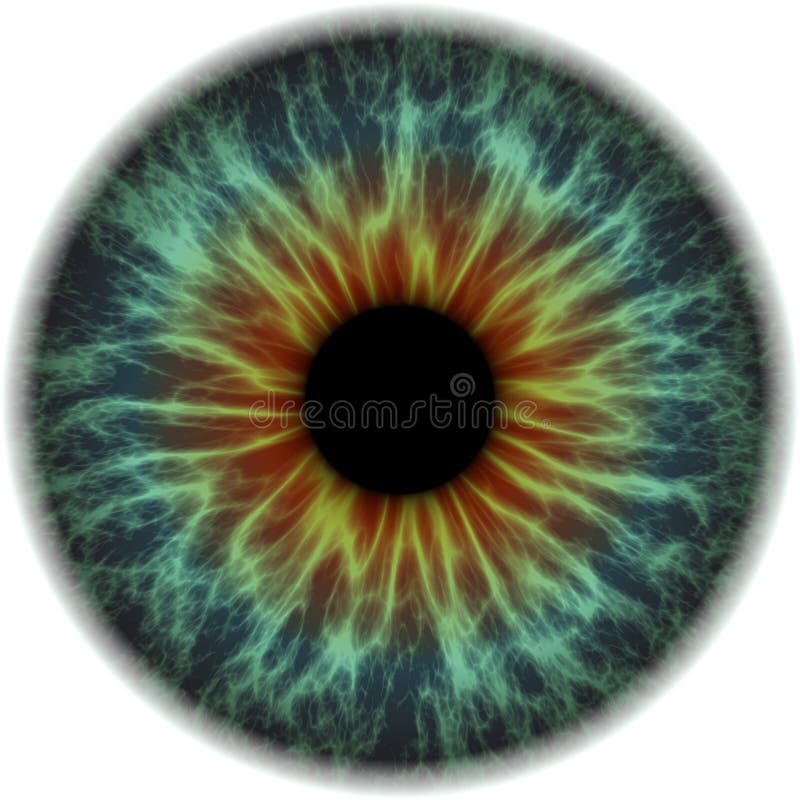 Illustration of a Human Iris Texture Stock Illustration - Illustration ...