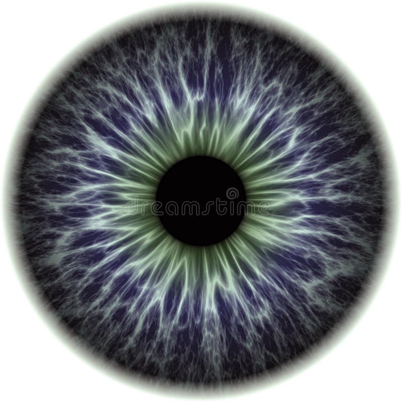 Illustration of a Human Iris Texture Stock Illustration - Illustration ...