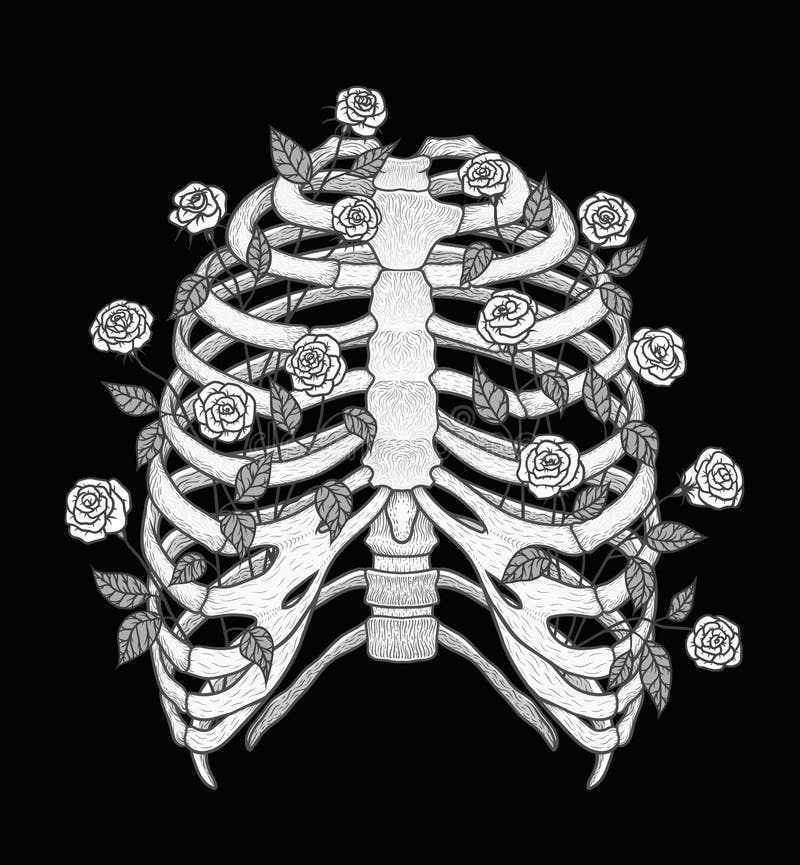 Flower Rib Cage Art Tumblr