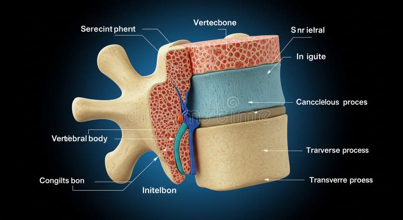 Column Vertebrae Model Stock Illustrations – 417 Column Vertebrae Model ...