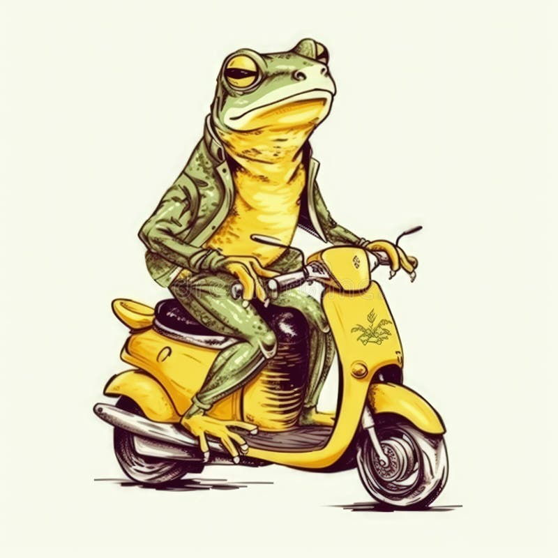 Frog Riding Bike Stock Illustrations – 35 Frog Riding Bike Stock ...