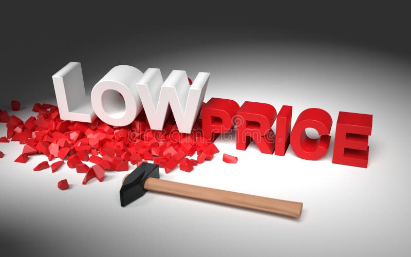 Illustration with Hummer and Text Low Price Stock Illustration ...