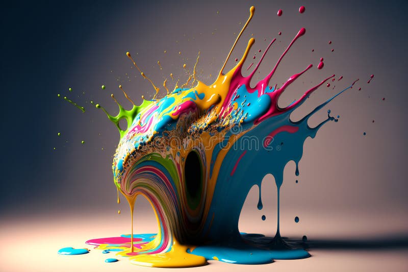 Hyper Realistic Illustration of a Multicolor Object, Abstract, Colors ...