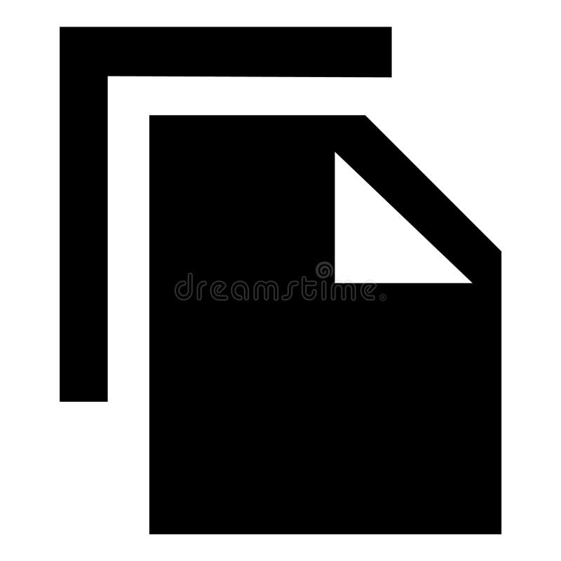 Illustration Icon Draft or Document Stock Illustration - Illustration ...