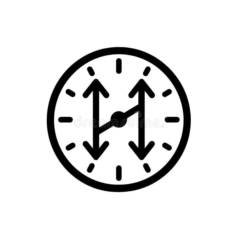 Featuring an Icon for the Gregorian Calendar with Two Arrows, One Going ...