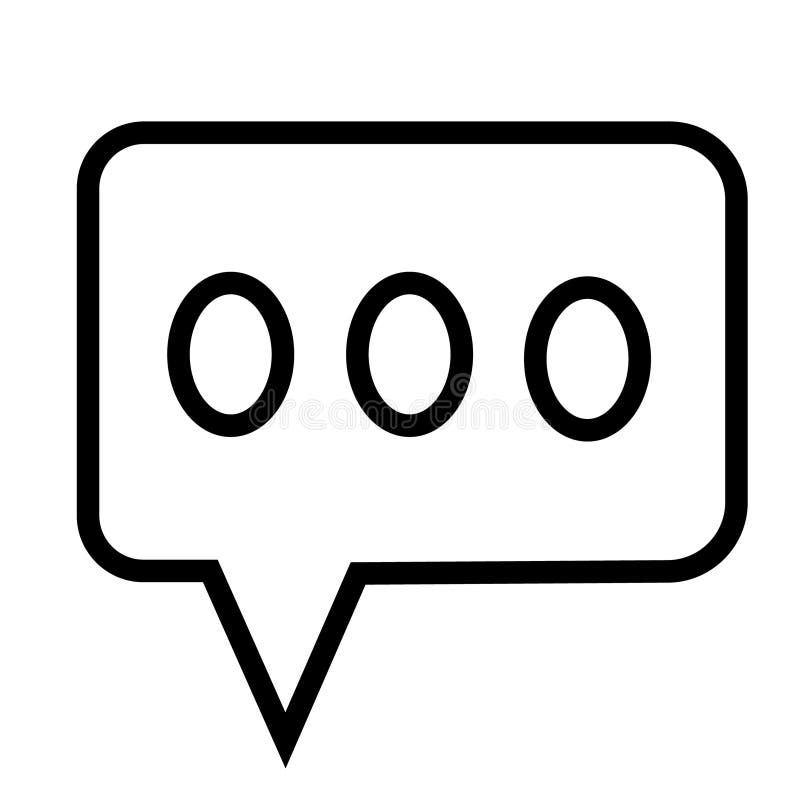 Illustration of Icon News or Notification. Line Drawing Style Stock ...