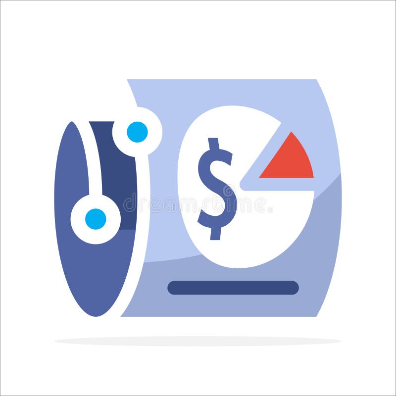Illustration Icon for Online Tax Management Stock Vector - Illustration ...