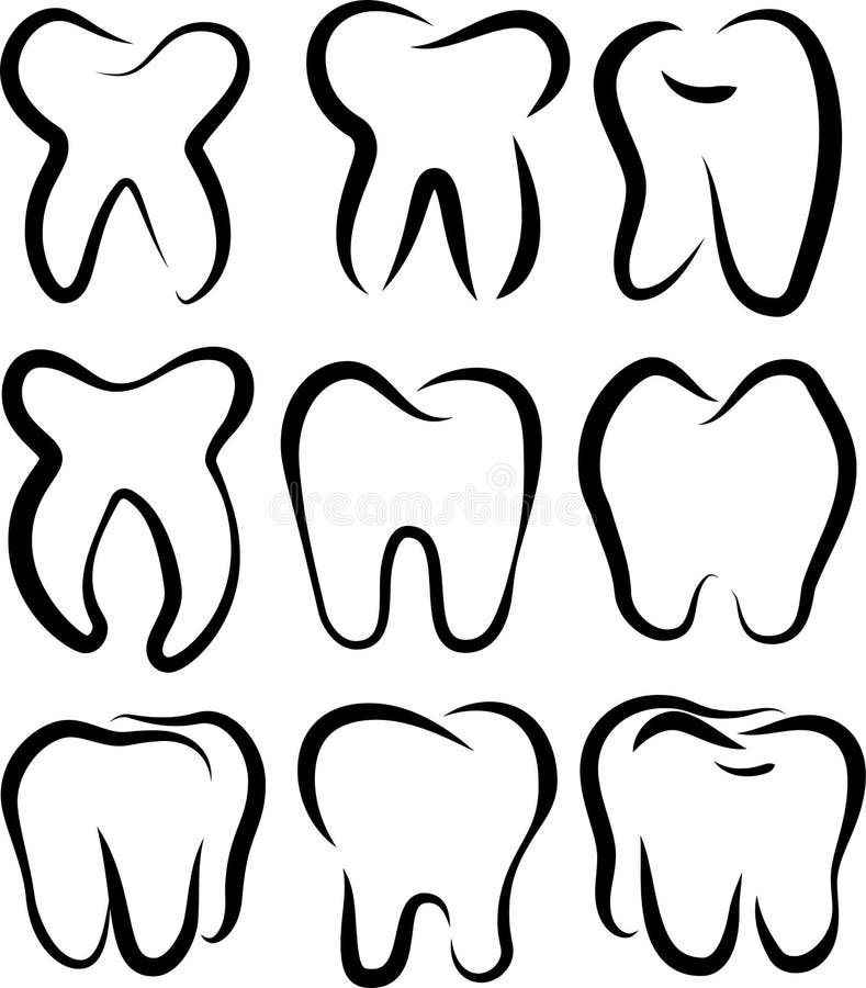 Wisdom Tooth Line Drawing Stock Illustrations – 190 Wisdom Tooth Line ...