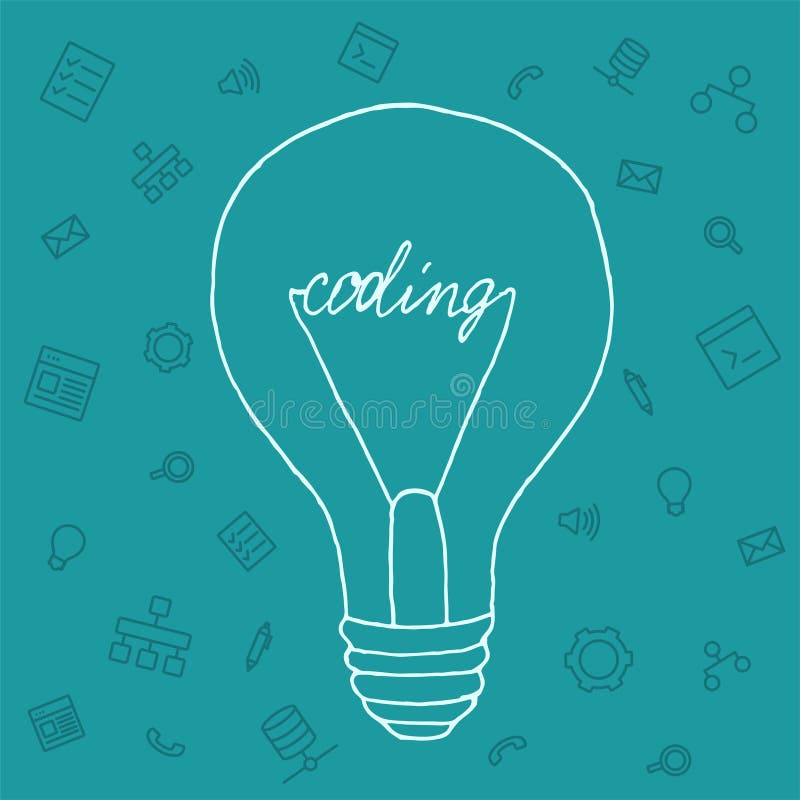 Illustration Ideas in the Field of Programming Stock Illustration ...