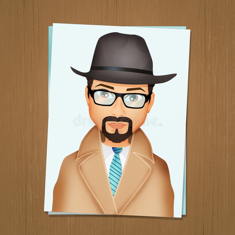 Identikit of man stock illustration. Illustration of identikit - 159495382