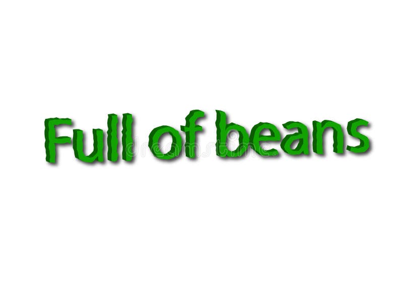 Idiom Full Beans Stock Illustrations – 2 Idiom Full Beans Stock ...