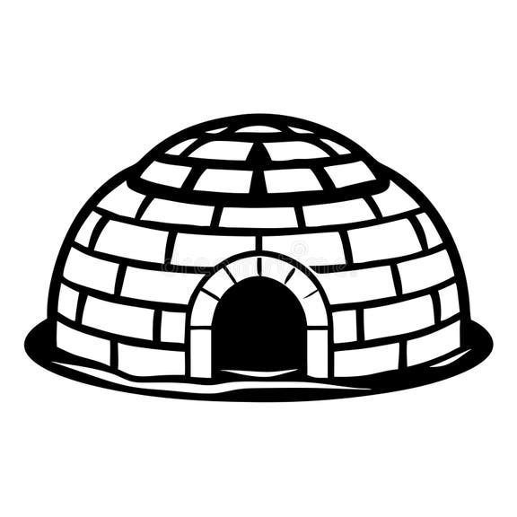 Illustration of Igloo Structure for Winter Theme Projects and ...