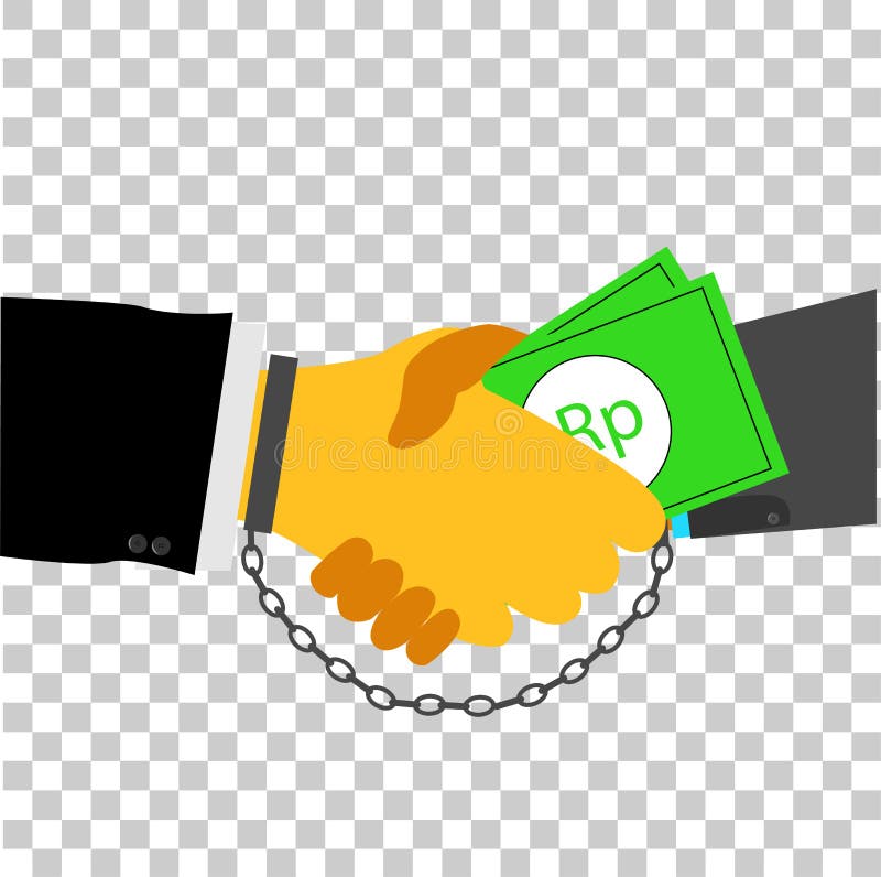 Illustration Illegal Business Agreement Stock Vector - Illustration of ...