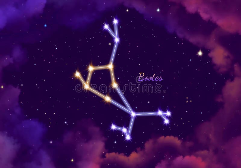 Illustration Image of the Constellation Bootes Stock Illustration ...