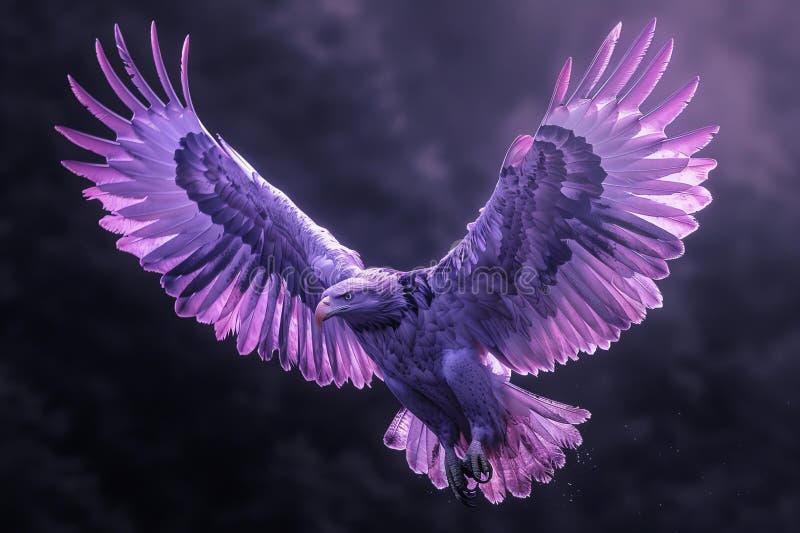 Illustration of Image of an Eagle Flying in the Air, High Quality, High ...