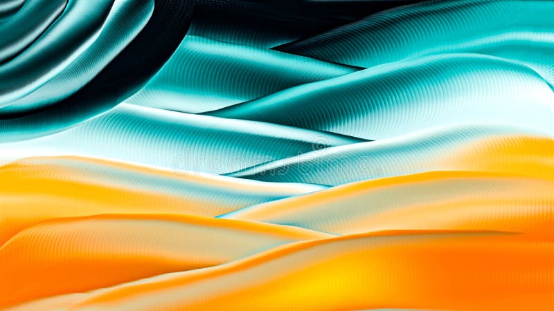 Illustration Image of a Modern Abstract Pattern with Complementary ...