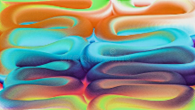 Illustration Image of a Modern Abstract Pattern with Complementary Hue ...