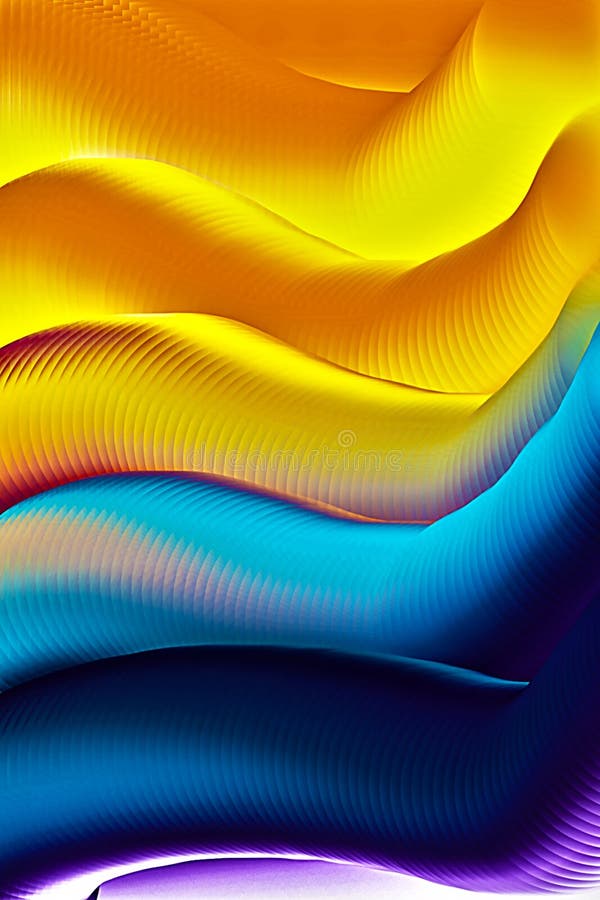 Illustration Image of a Modern Abstract Pattern with Complementary ...