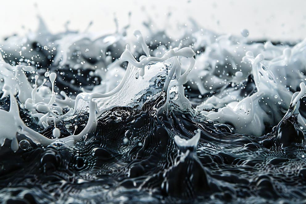 Illustration of Image of Water that Has Been Splashed on White Stock ...