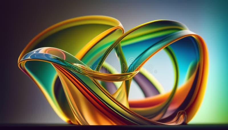 Imagination. Colored Translucent Glass Stock Illustration ...