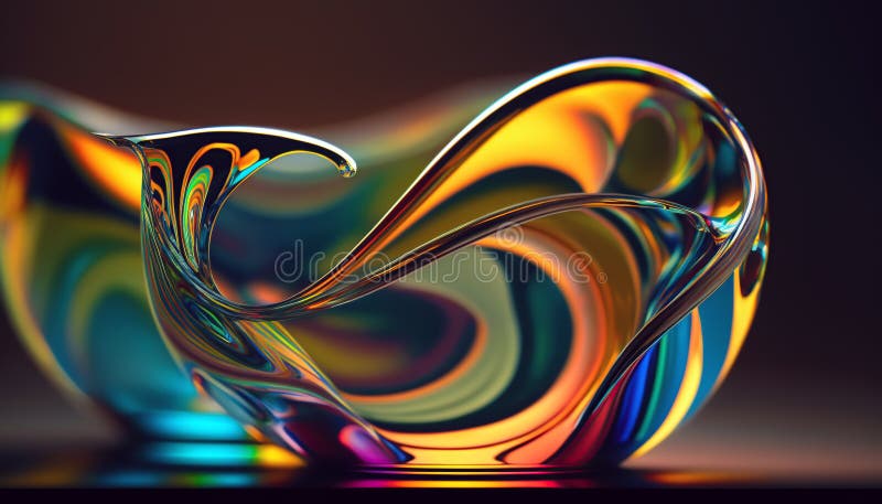 Imagination. Colored Translucent Glass Stock Illustration ...