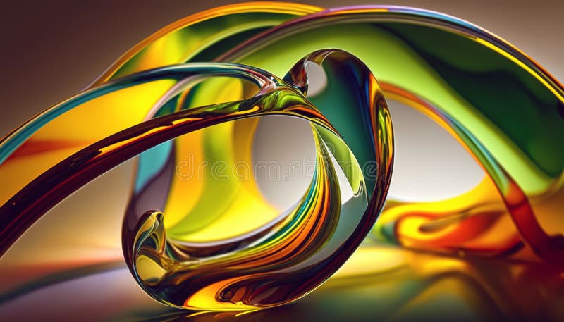 Imagination. Colored Translucent Glass Stock Illustration ...