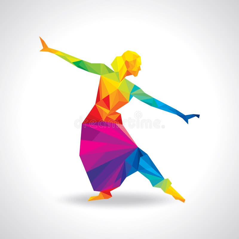 Indian Dancing Logo Stock Illustration Of Indian Dancing Isolate