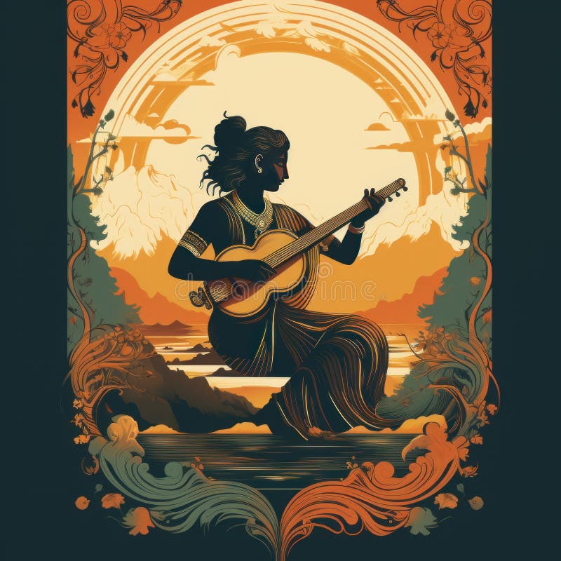 Indian Classical Music Ai Stock Illustrations – 120 Indian Classical ...