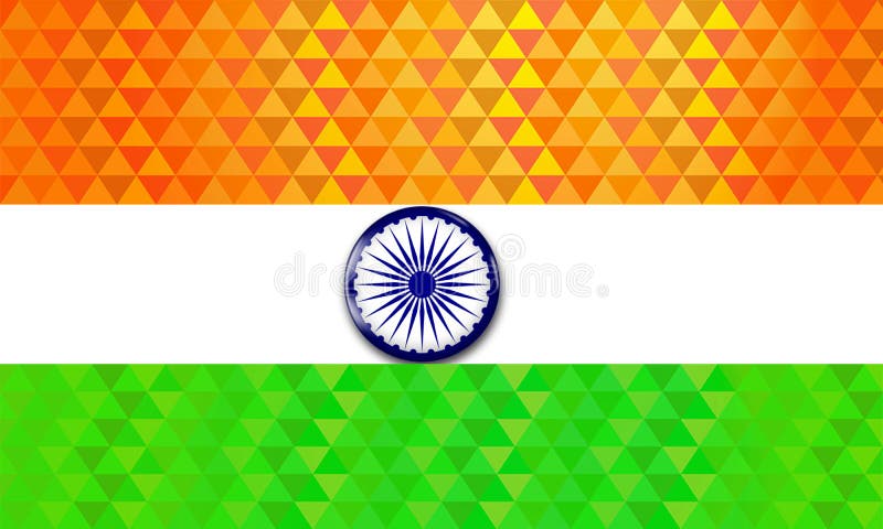 Shiny Tricolor Waves, Abstract Background Stock Illustration ...