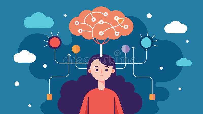 An Illustration of an Individual with a Thought Bubble Expanding and ...