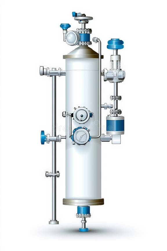 Illustration of an Industrial Filter System Used in Various ...