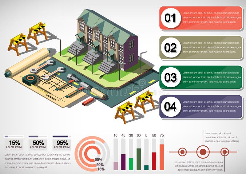 Illustration of Info Graphic House Structure Concept Stock Vector ...