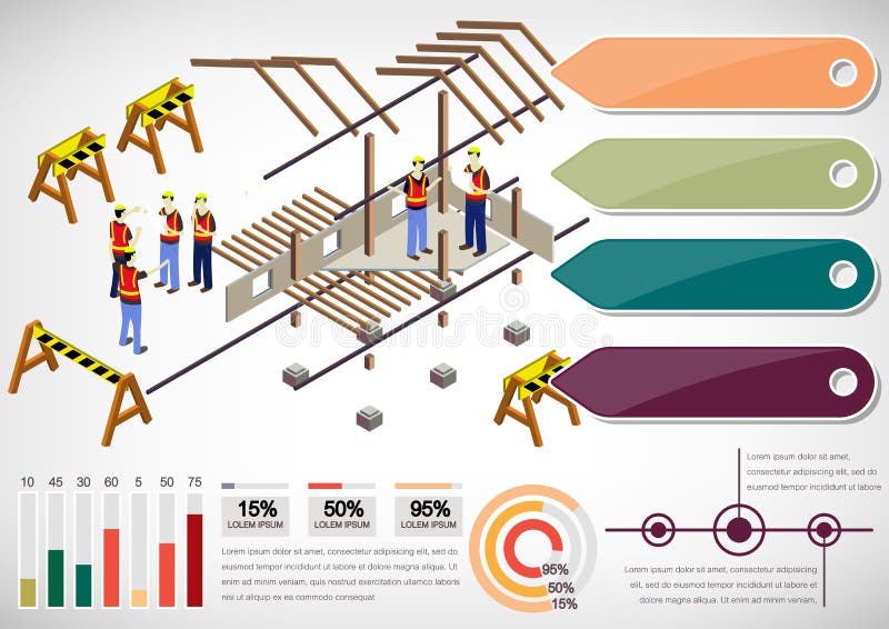 Illustration of Info Graphic House Structure Concept Stock Vector ...