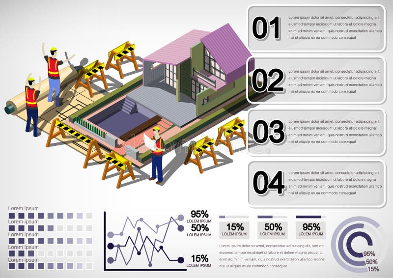 Illustration of Info Graphic House Structure Concept Stock Vector ...