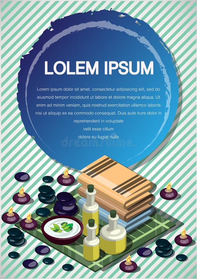 Illustration of Info Graphic Spa Concept Stock Vector - Illustration of ...