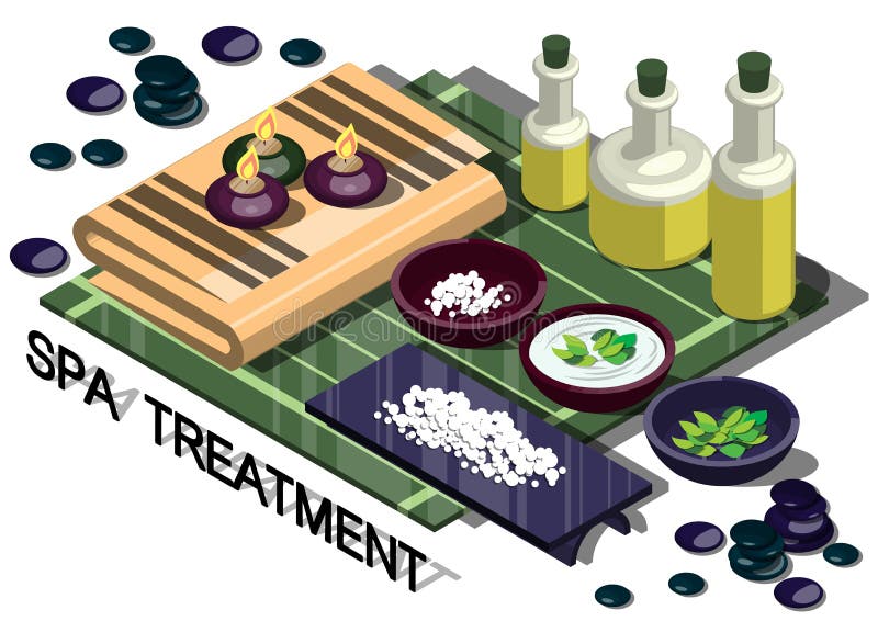Illustration of Info Graphic Spa Treatment Concept Stock Vector ...